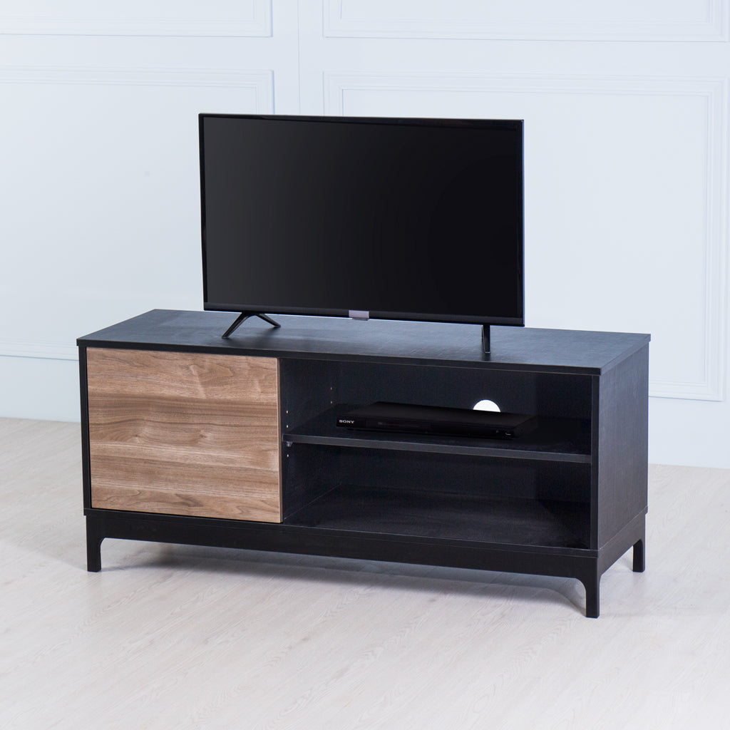 Flix Small TV Console in Black – Hex