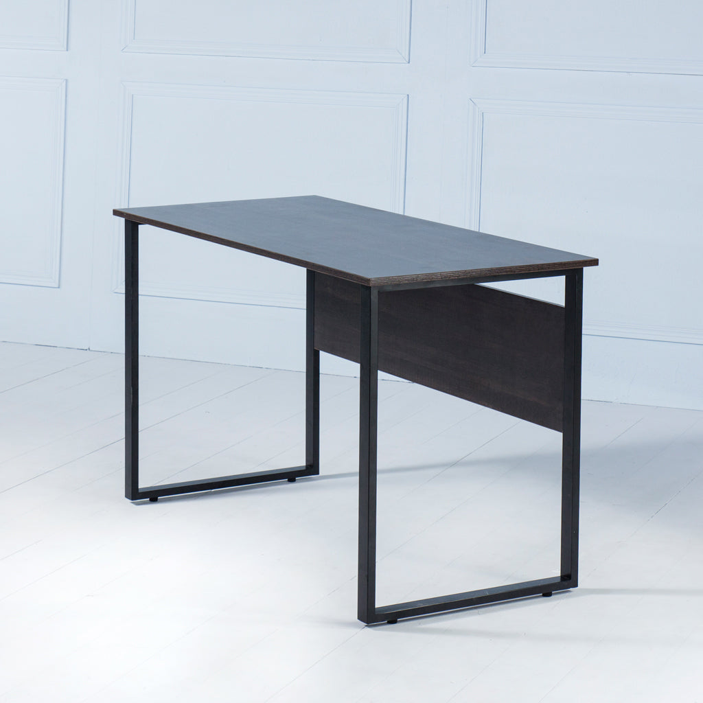 Work It Office Desk in Dark Brown – Hex